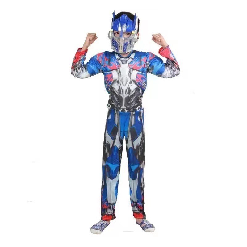 Jual Kostum Cosplay Anak Cowok Optimus Prime Wearing Boys' Mech Clothes ...
