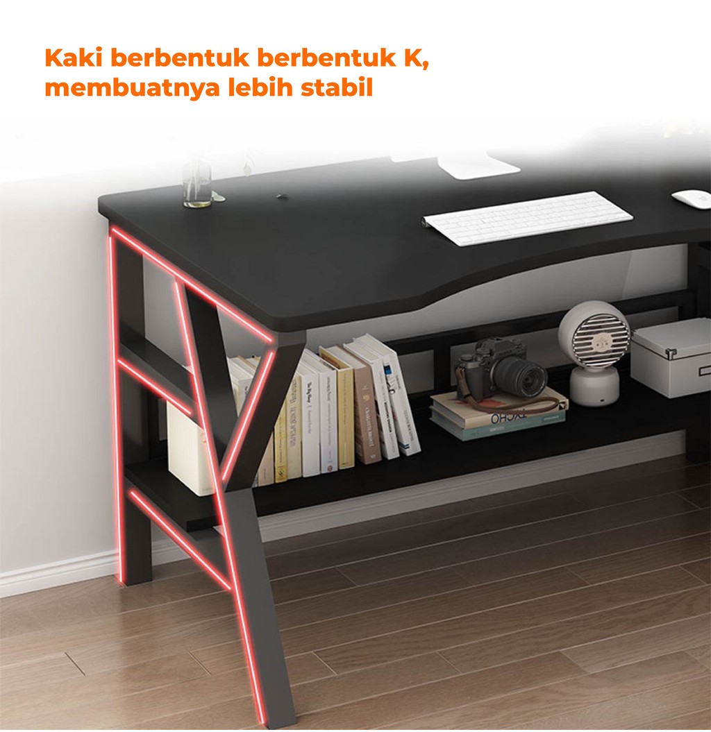 Jual Homedoki Meja Komputer / Meja Kerja / Meja Kantor Minimalis / Meja Belajar / Meja PC ...