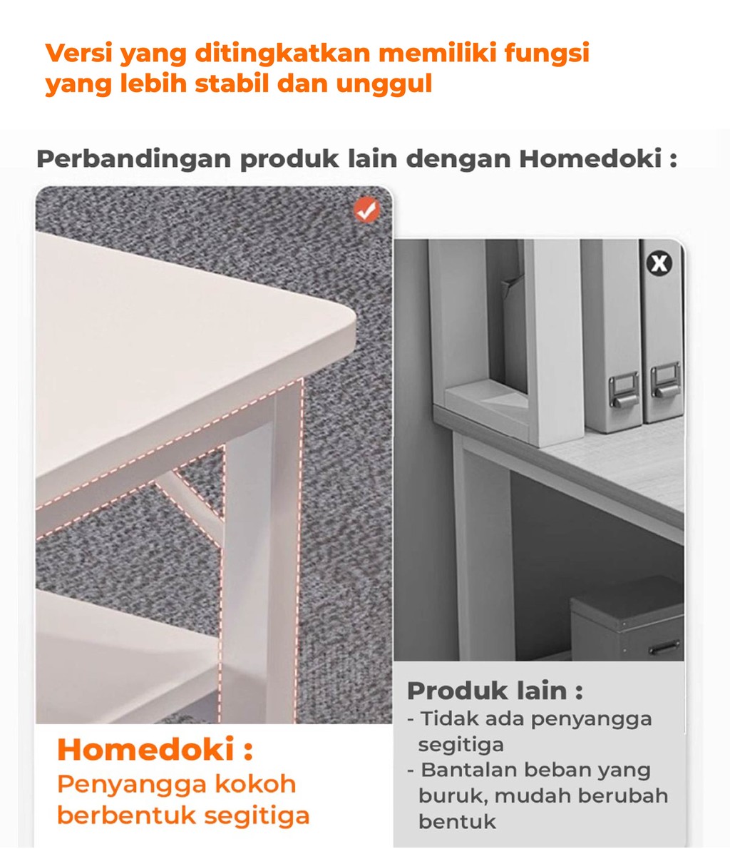 Jual Homedoki Meja Belajar 120cm / Meja Kantor / Meja Komputer / Meja ...