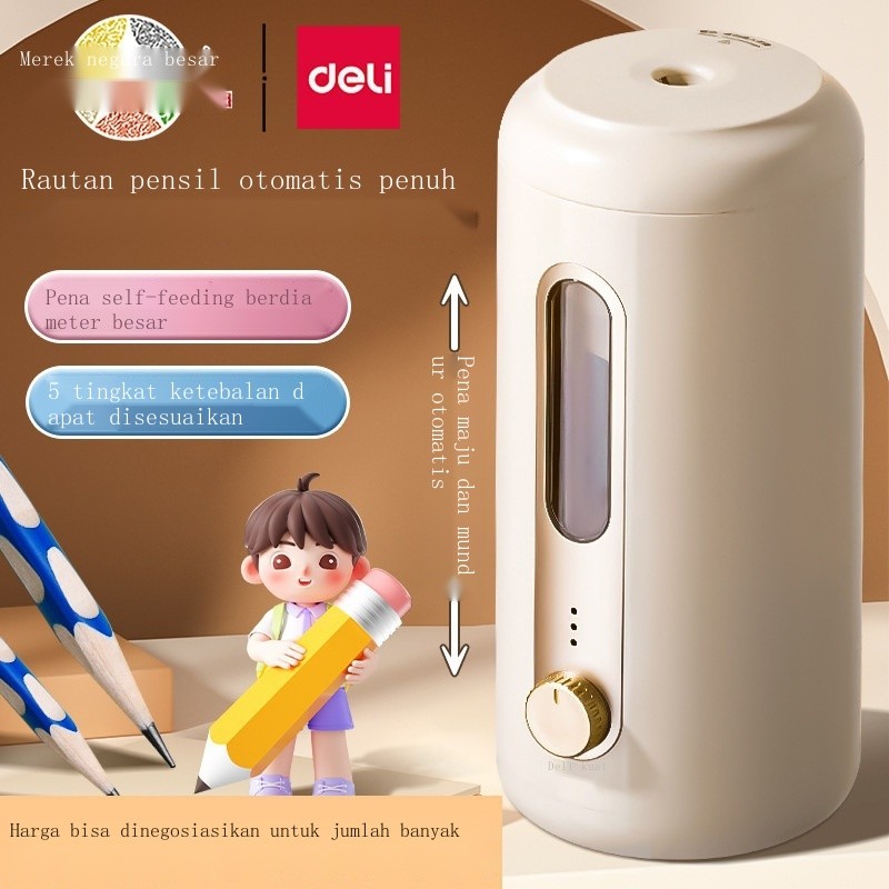 Jual L Deli VA10 Rautan Pensil Elektrik Kaliber Besar, Rautan Pensil ...