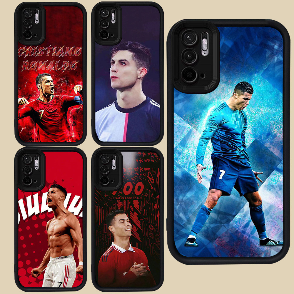 Jual R10 CR7 Ronaldo hitam Casing untuk Xiaomi Redmi Note 10 10S 10T ...