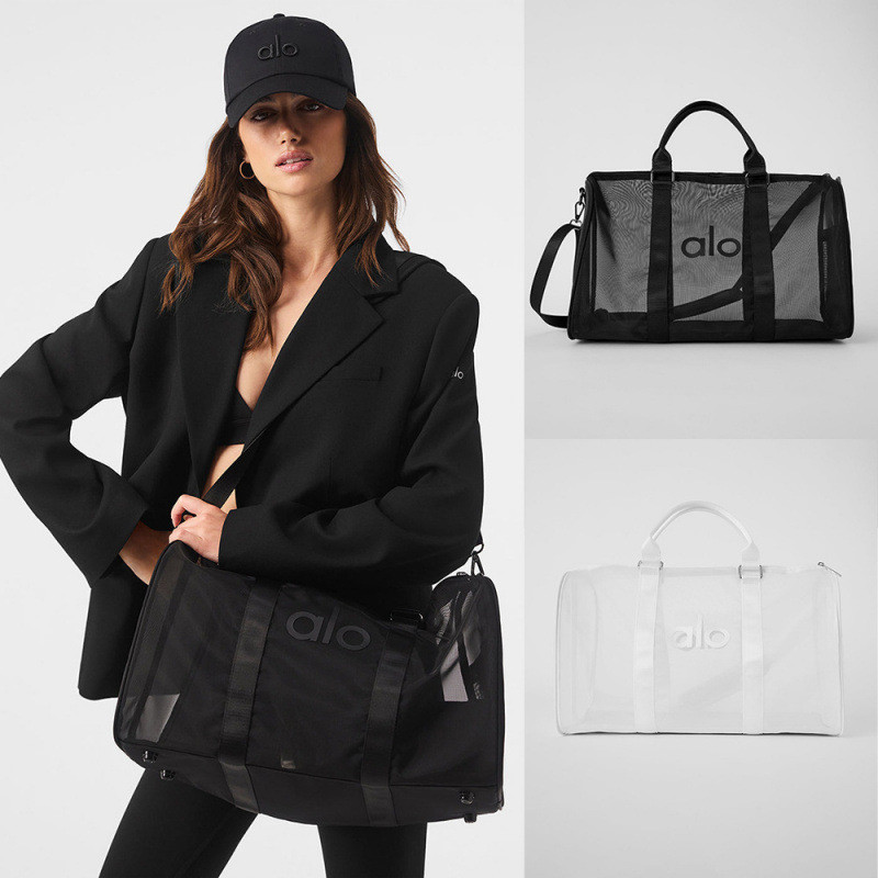 Jual Tas Branded 2025 Alo transparent mesh baggage yoga olahraga wanita ...