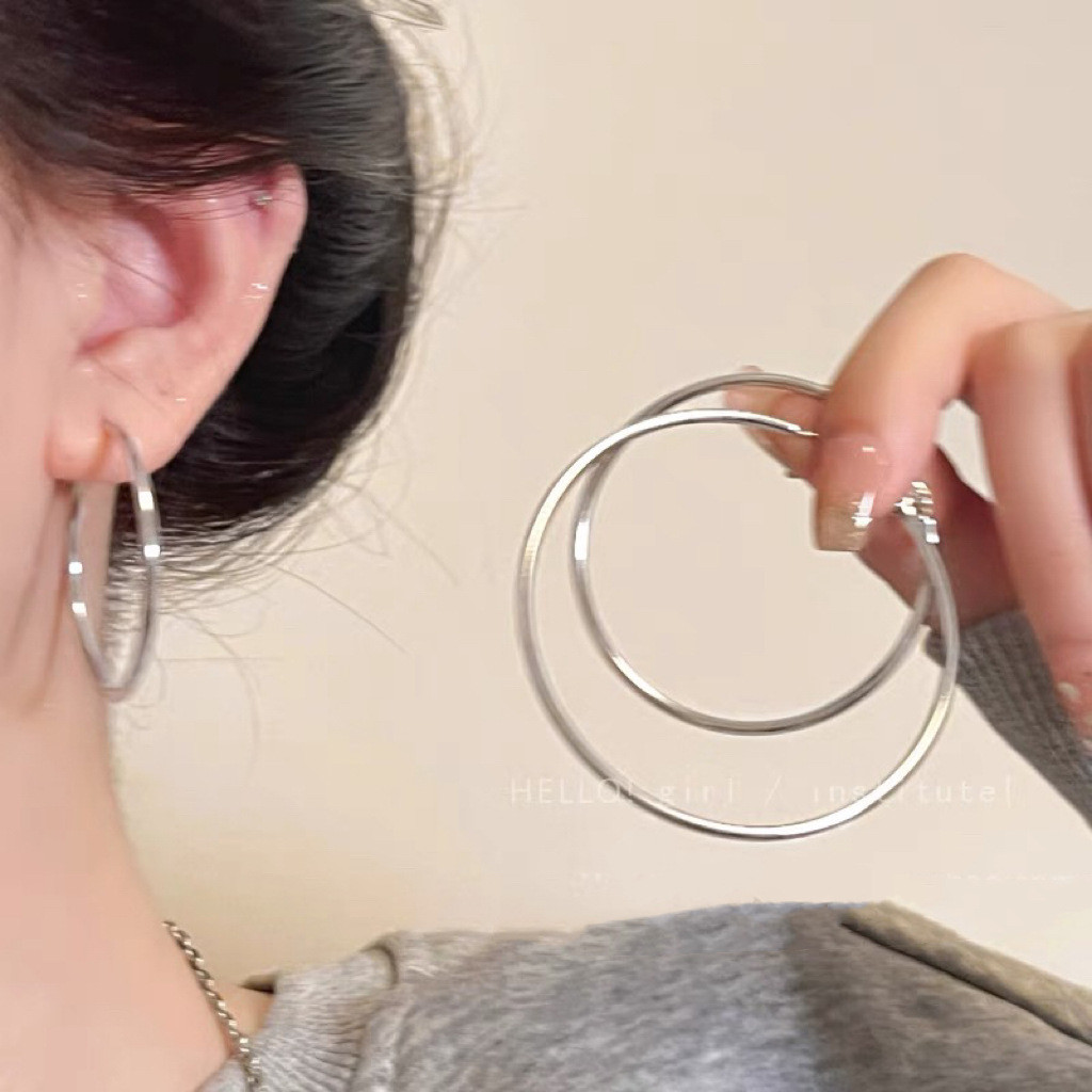 Jual Anting Hoop Populer Baru 2024 untuk Wanita, Perhiasan Telinga Hoop ...