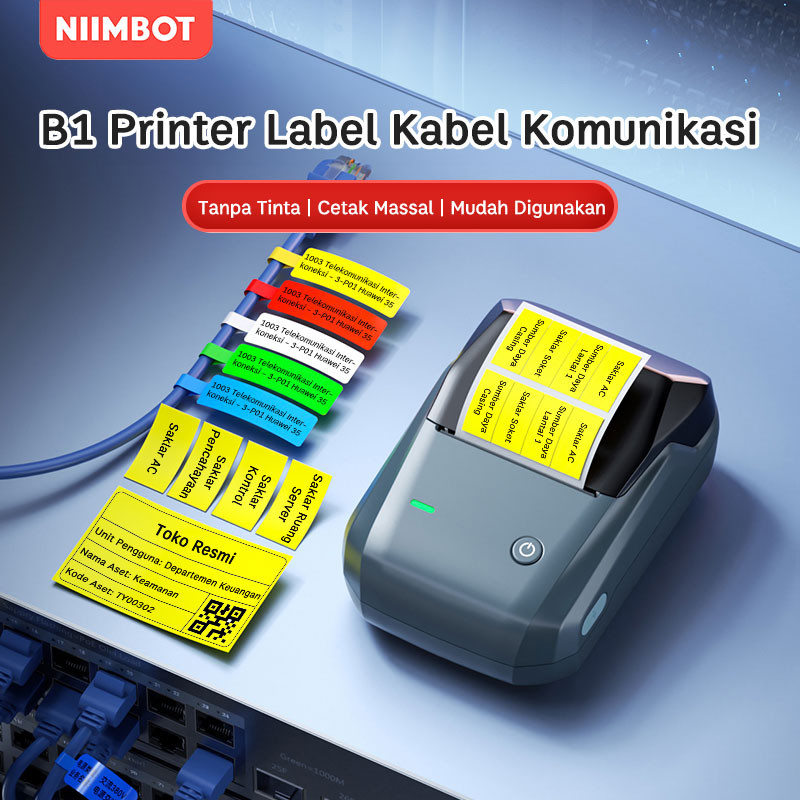 Jual NIIMBOT B1 Printer Label Kabel Jaringan, Printer untuk Proyek ...