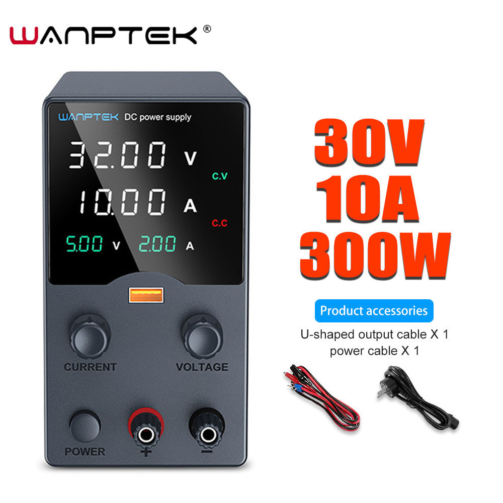 Jual Wanptek DC 30V 10A Variable Bench Adjustable Lab Power Supply 60V 5A 120V 3A | Shopee Indonesia
