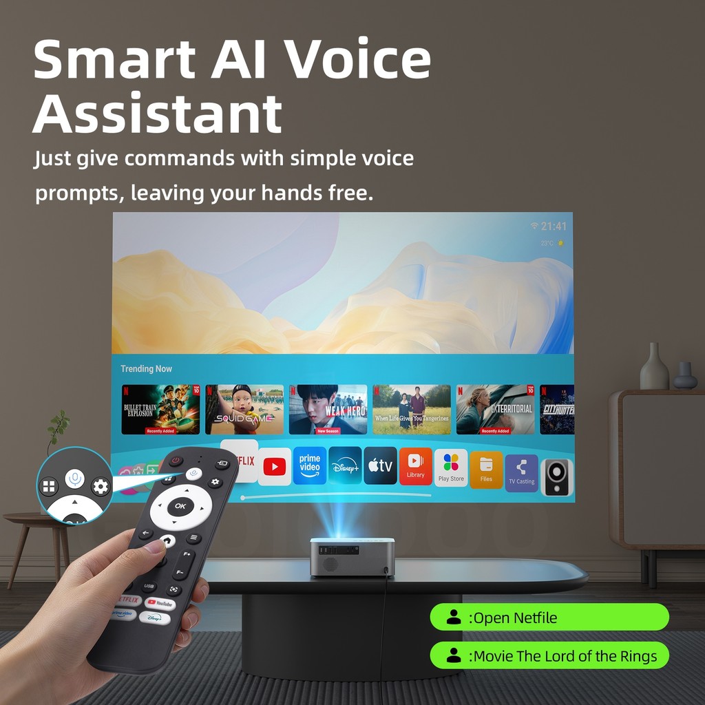 Jual GOOJODOQ Netflix Autentik 4K Wireless Projector Full HD 1080p 600 ...