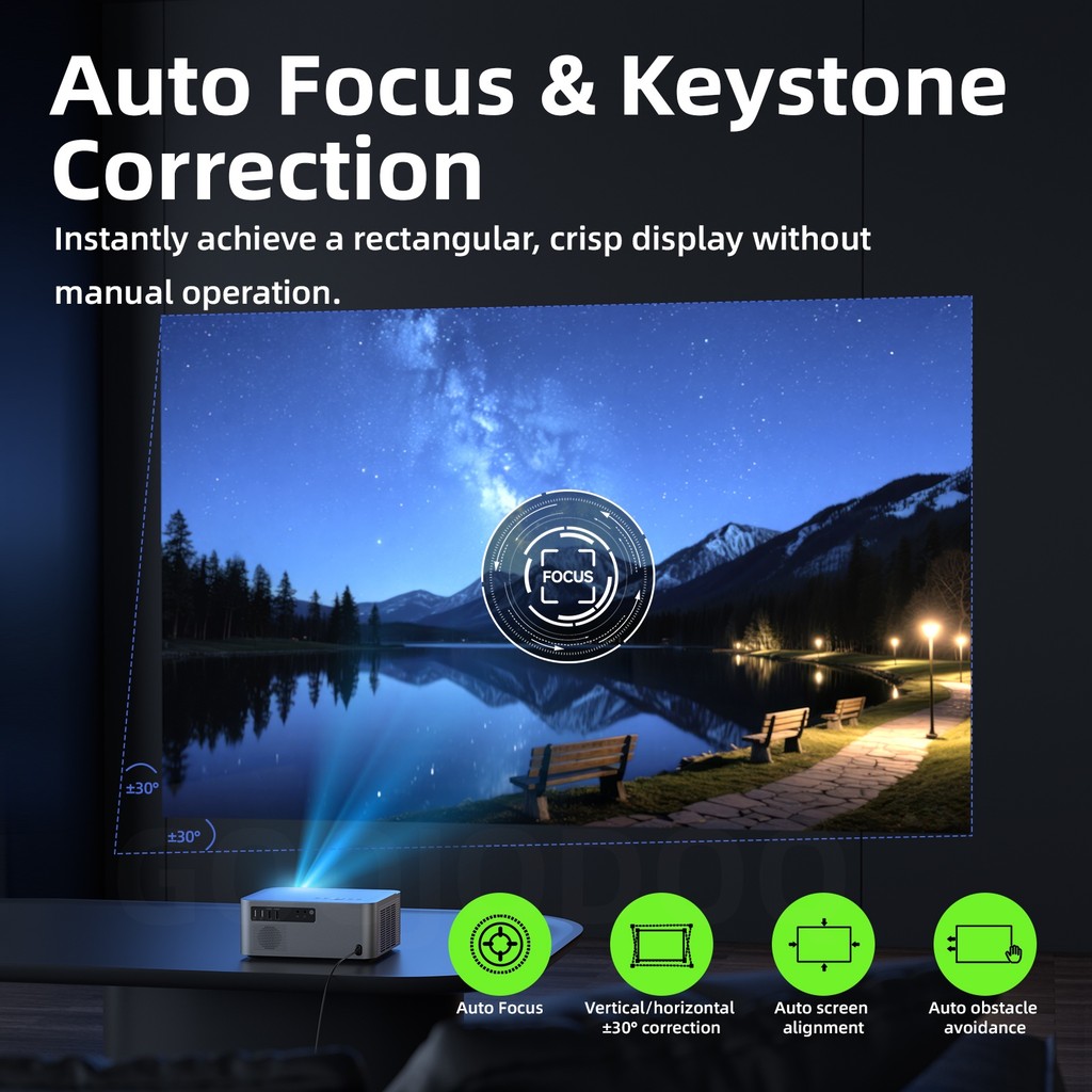 Jual GOOJODOQ Netflix Autentik 4K Wireless Projector Full HD 1080p 600 ...