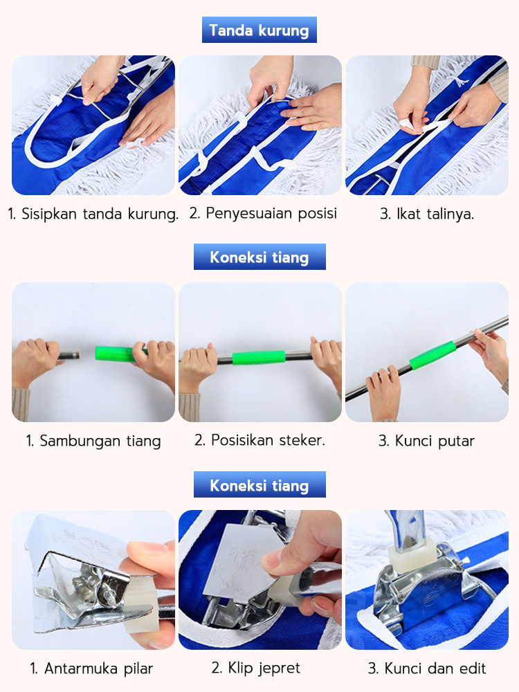 Jual Sapu Pell Lobby Duster Full Set Sapu Lobby Tangkai Mop Pel Lobby ...