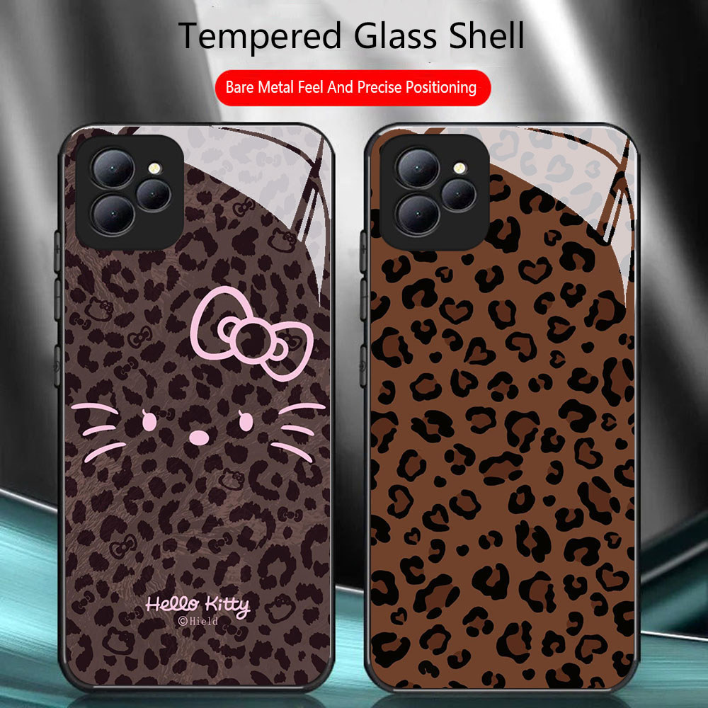 Jual TS-61 Hello Kitty Leopard HD Glass Casing untuk Infinix Smart 6 7 ...