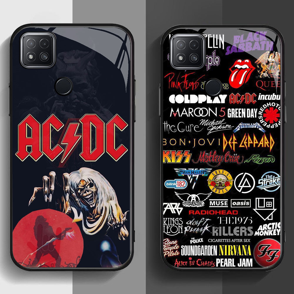 Jual SD-1 AC DC Rock Band HD Glass Casing untuk Xiaomi Redmi 9C 10C 10A ...
