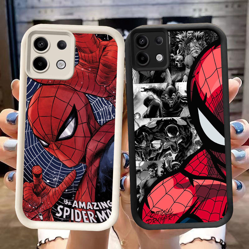 Jual SK-26 Super Spider-Man Silikon hitam putih Casing untuk Infinix ...