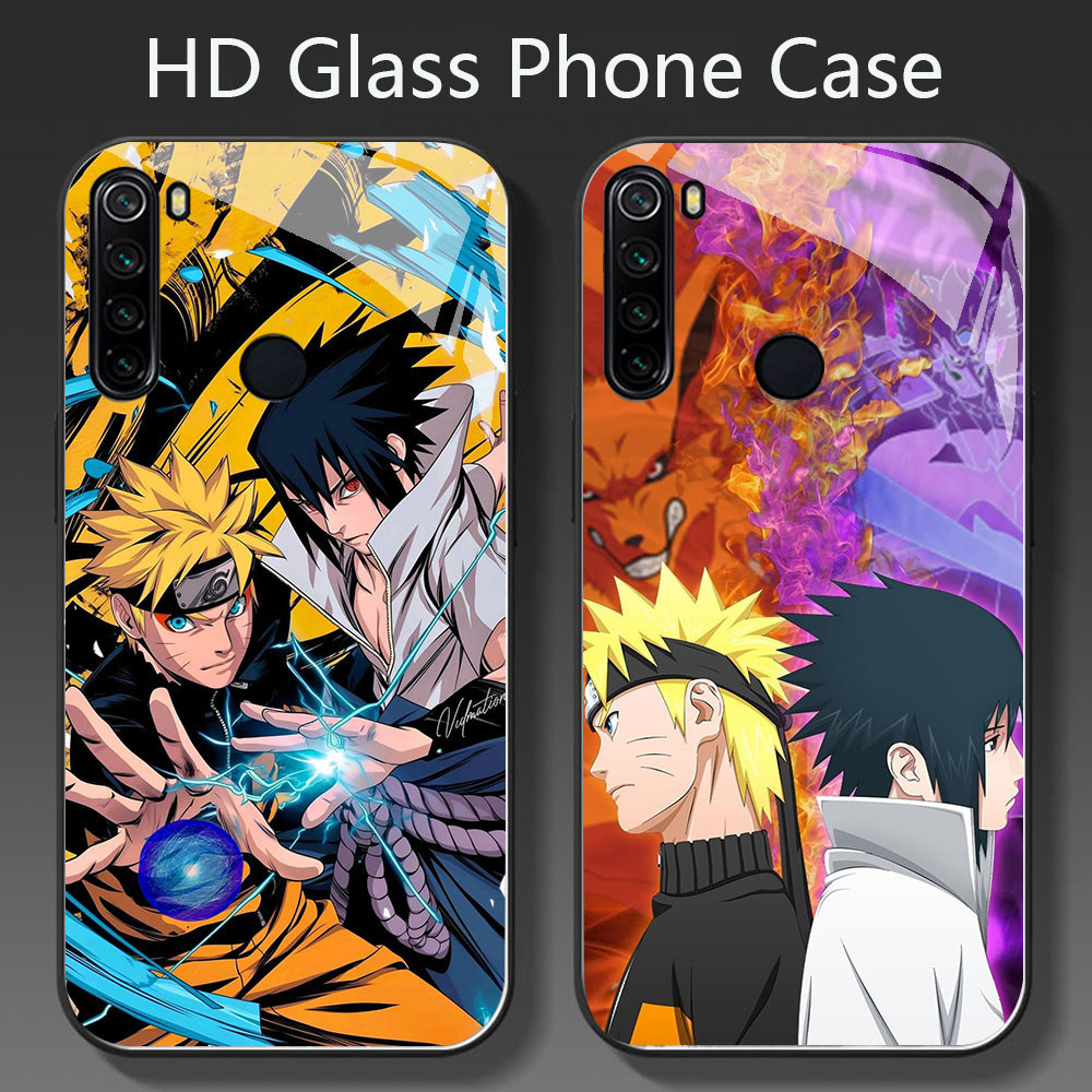 Jual BW-75 Naruto Sasuke HD Glass Casing untuk Xiaomi Redmi 8 8A 9 Note ...