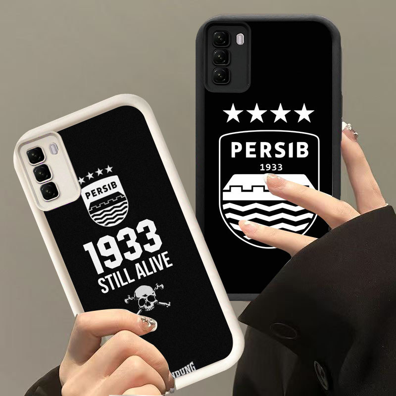 Jual DJ-38 PERSIB Shockproof Casing untuk Silikon hitam putih Infinix ...