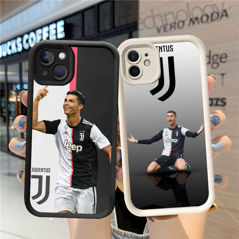Jual GK-79 Ronaldo FC Silikon hitam putih Casing untuk iPhone 13 12 11 ...