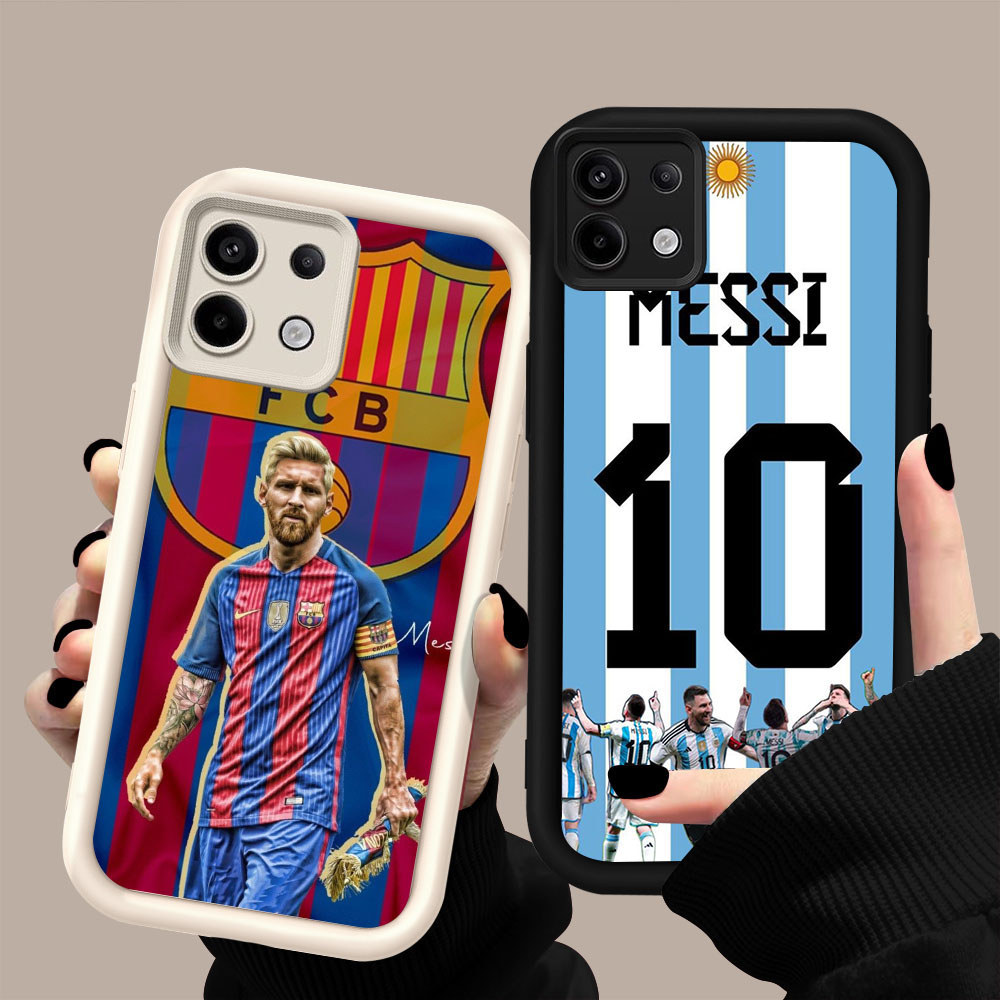 Jual GK-33 FC Messi Silikon hitam putih Casing untuk Infinix Tecno ITEL ...