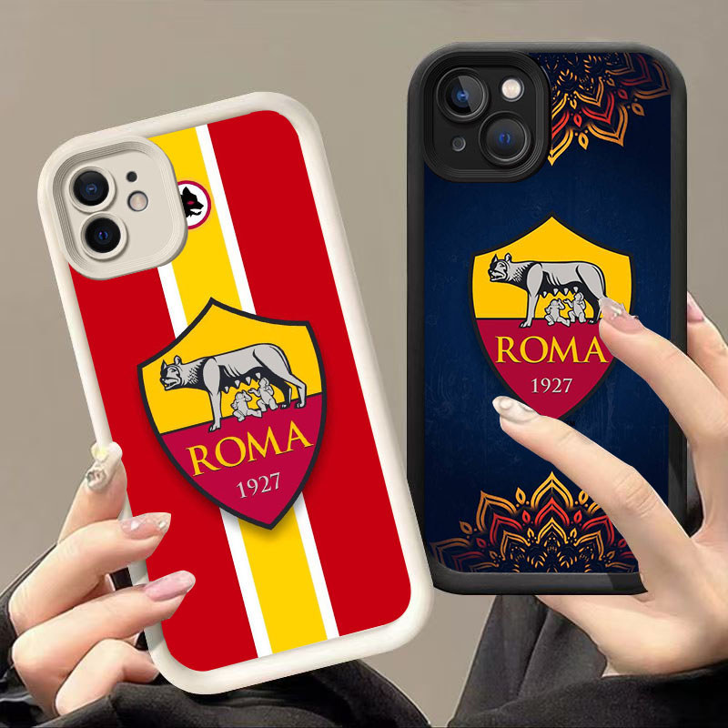 Jual HK-23 FC Roma Shockproof Casing untuk Silikon hitam putih iPhone ...
