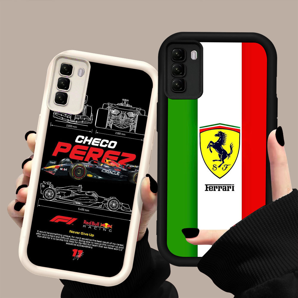 Jual HK-25 Formula One racing Shockproof Casing untuk Silikon hitam ...