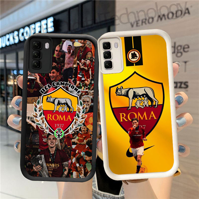 Jual UK-21 Roma Football Club logo Hitam Putih silikon lembut Casing ...