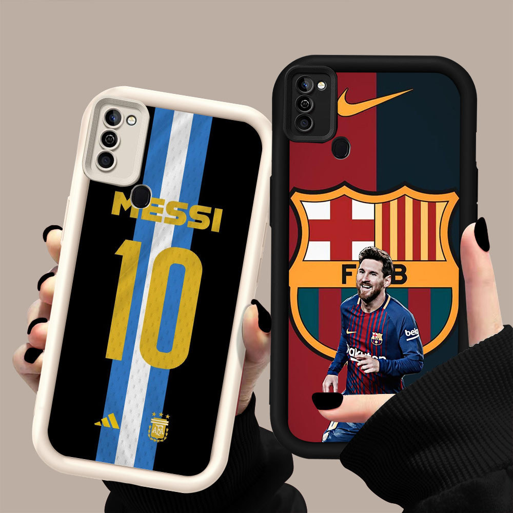 Jual GK-53 Messi Silikon hitam putih Casing untuk Infinix Tecno Note ...