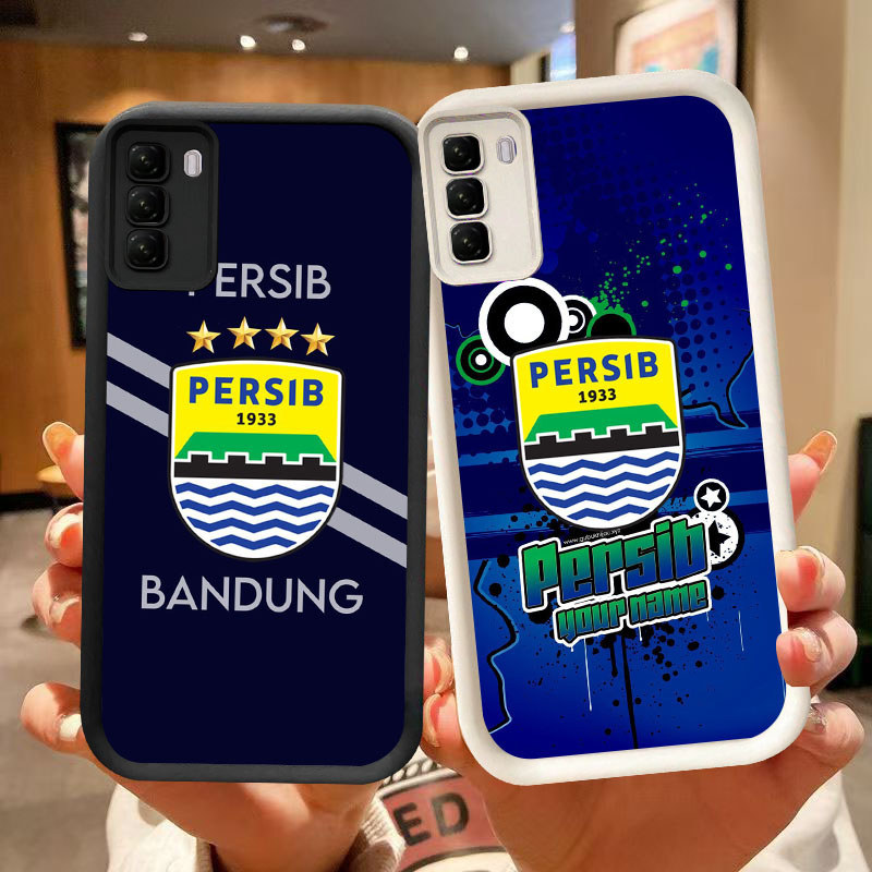 Jual DJ-38 PERSIB Shockproof Casing untuk Silikon hitam putih Infinix ...