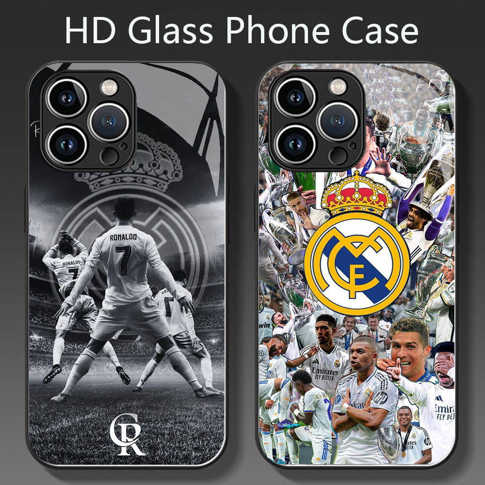 Jual BW-82 Ronaldo Real Madrid HD Glass Casing untuk iPhone 15 14 Plus ...