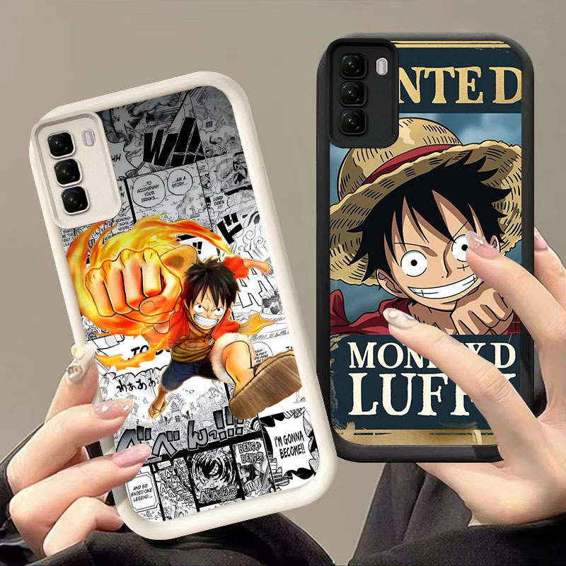 Jual GK-44 Luffy One Piece Silikon hitam putih Casing untuk ITEL ...