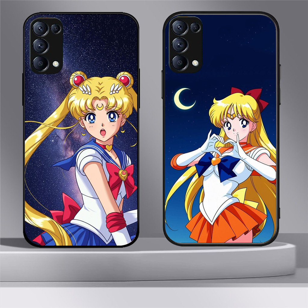 Jual BW-83 Sailor Moon HD Glass Casing untuk OPPO Reno 6Z 6 5 4 3 A91 ...