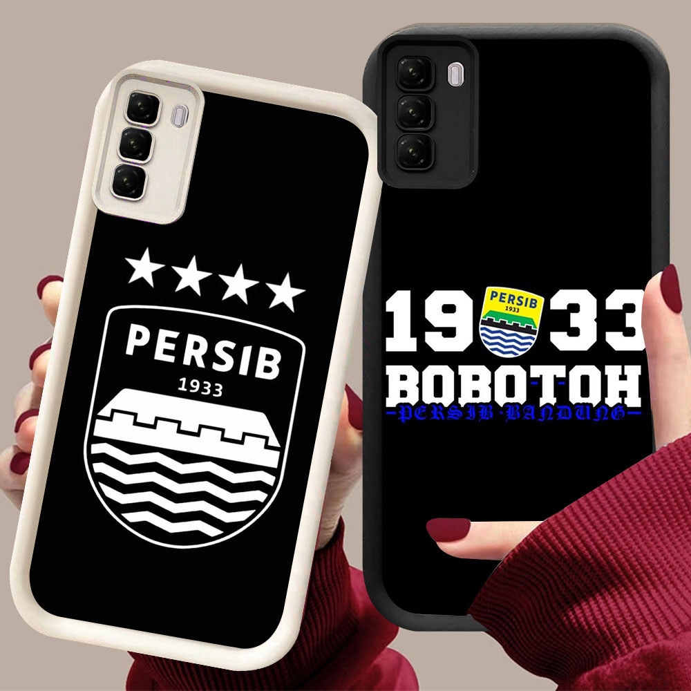 Jual DJ-38 PERSIB Shockproof Casing untuk Silikon hitam putih Infinix ...
