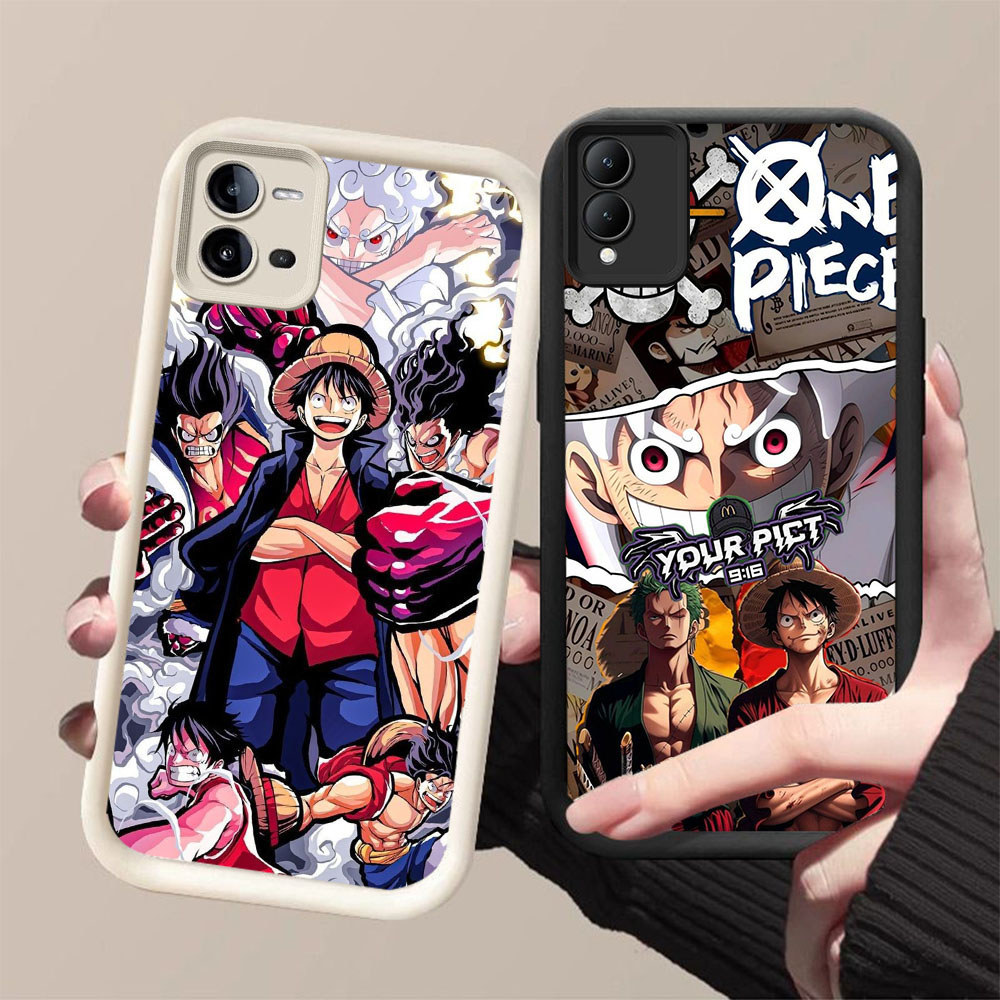 Jual MK-17 Luffy One Piece Shockproof Casing untuk Silikon hitam putih ...
