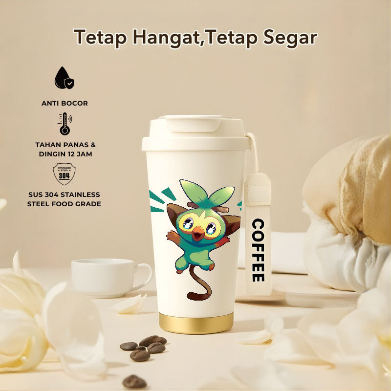 Jual Tumbler Grookey From Pokemon | 500ml SUS 304 | Anti Bocor 100% ...