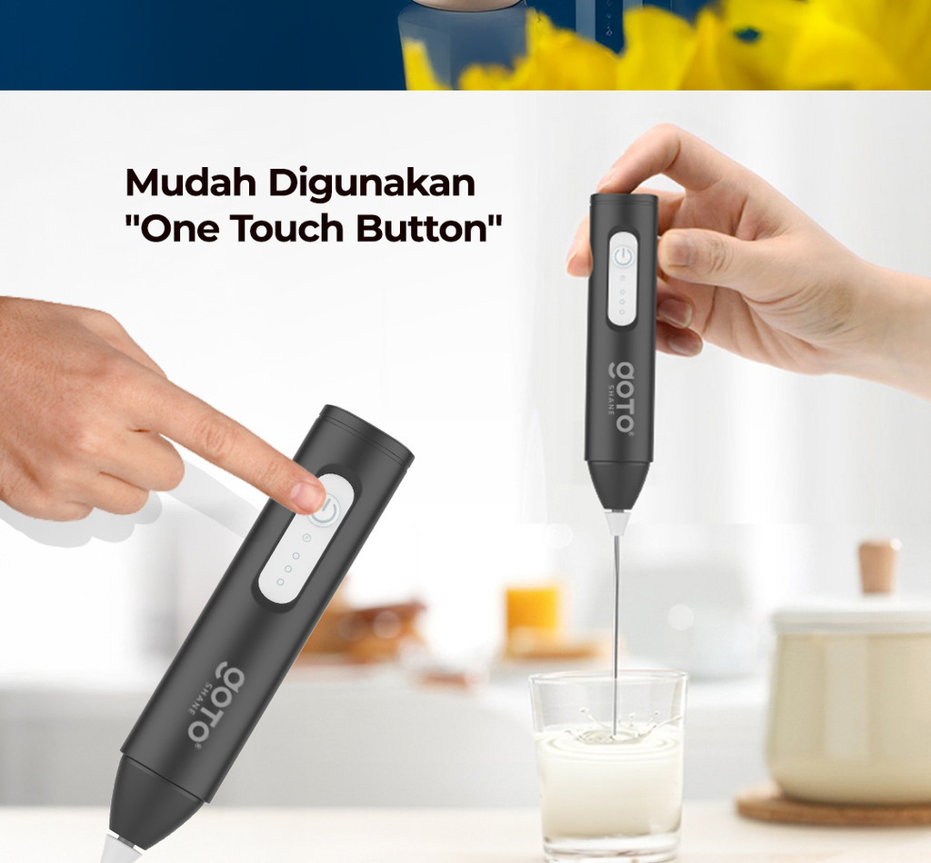 Jual Goto Shane Milk Frother Hand Mixer Pengaduk Minuman Kopi Susu ...