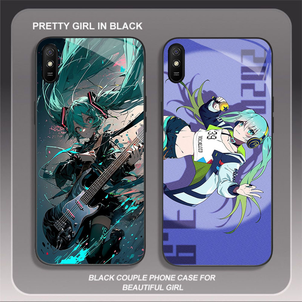 Jual JP-47 Hatsune Miku Case KACA Soft Edge Untuk Xiaomi Redmi Note ...