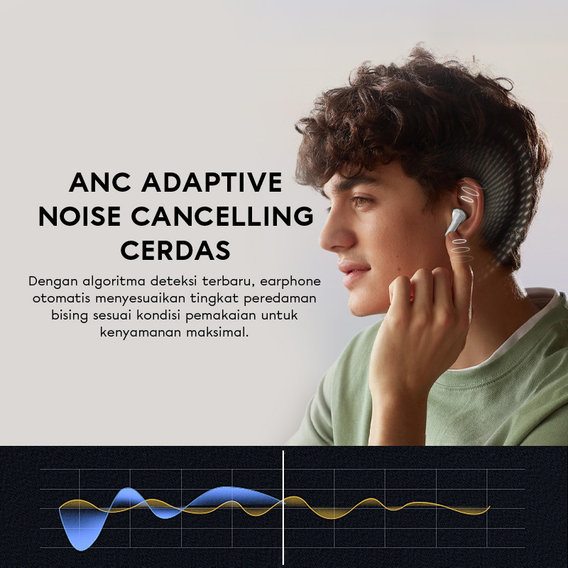 Jual VIVAN TWS Adaptive ANC ENC Infinity GT7 Bluetooth 6.0 Low Latency ...