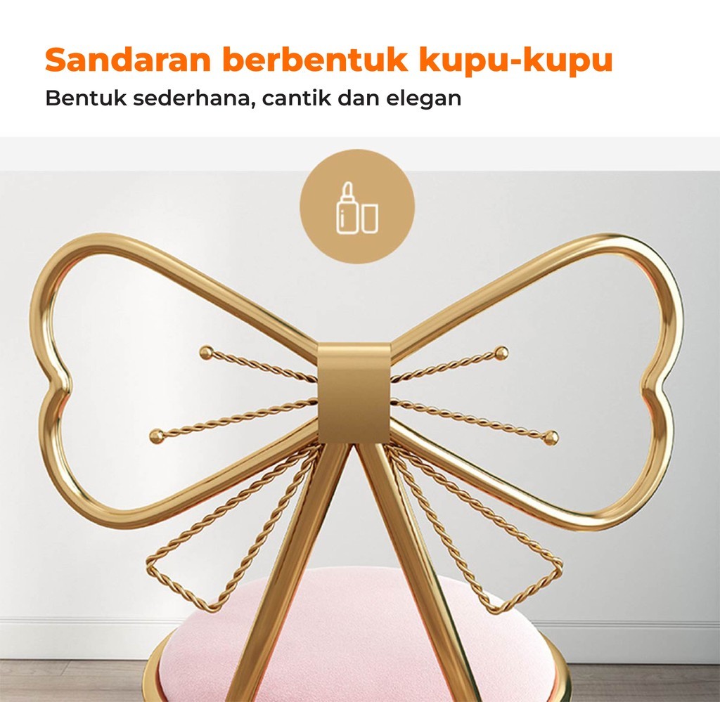 Jual Homedoki Bambu-Homedoki Kursi Rias / Kursi Estetik / Kursi Meja ...