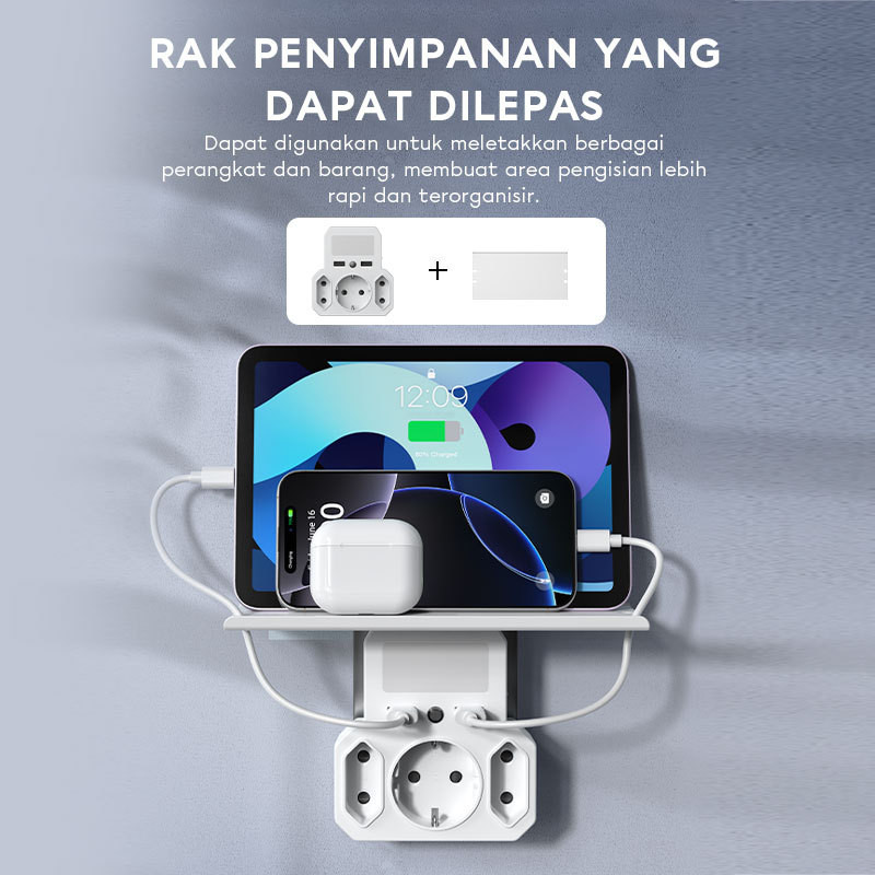 Jual [Stop Kontak Lampu Tidur] 7 in 1 VIVAN Safety Socket T Multi Arde ...