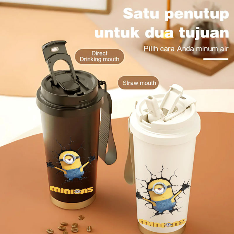 Jual Tumbler Minions 500ml Stainless Steel 316 Portable Botol Minum ...