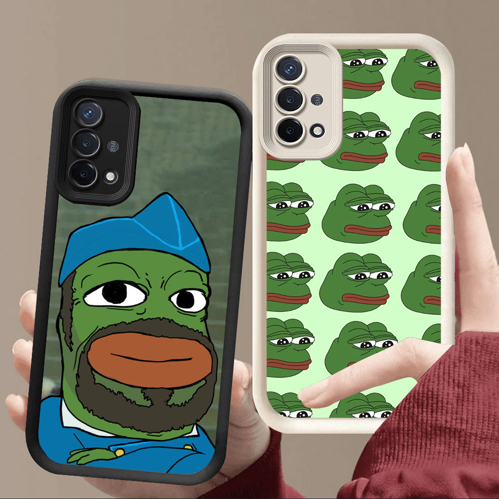 Jual R91 Frog meme pepe Casing untuk OPPO A16K Reno 4 Lite A16E F17 Pro ...