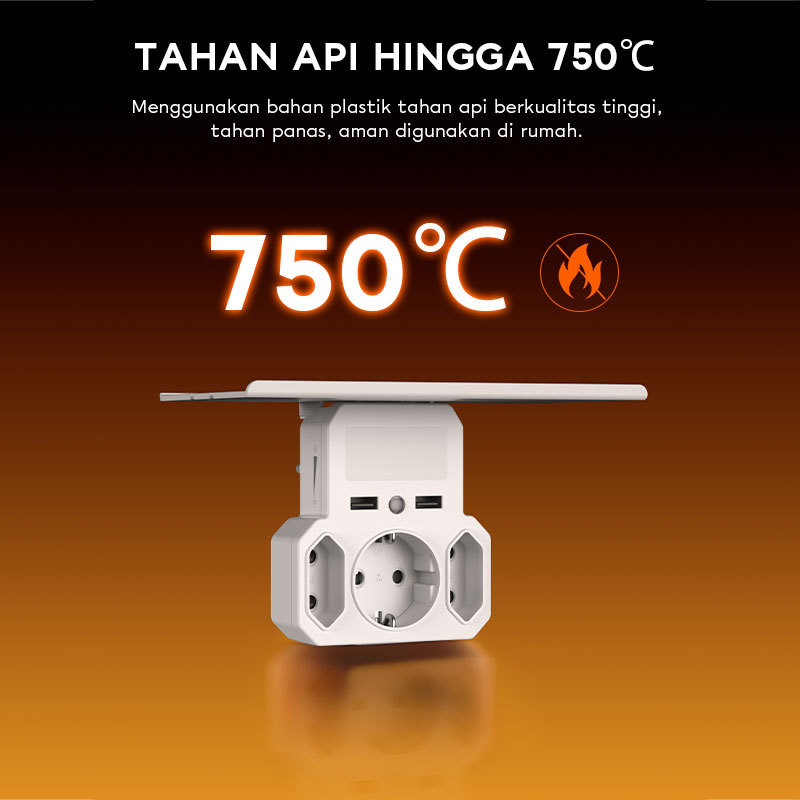 Jual [Stop Kontak Lampu Tidur] 7 in 1 VIVAN Safety Socket T Multi Arde ...