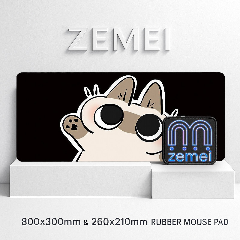 Jual ZE MEI Minimalist Cute Anime Mouse Pad Non-Slip Computer Desk Mat ...