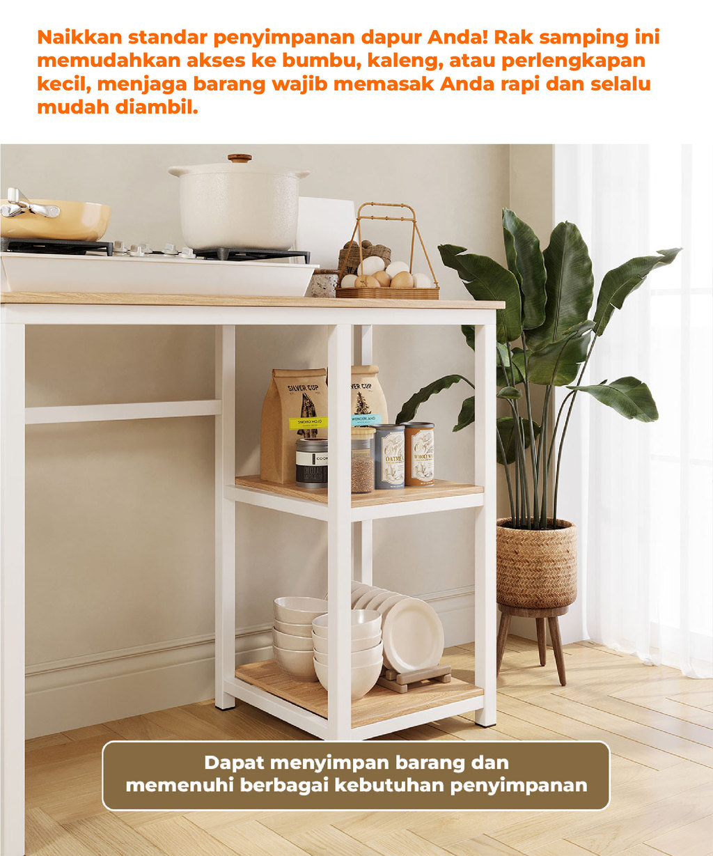Jual Homedoki Rak Susun Serbaguna/Meja Kompor/Rak Piring /Lemari Piring ...