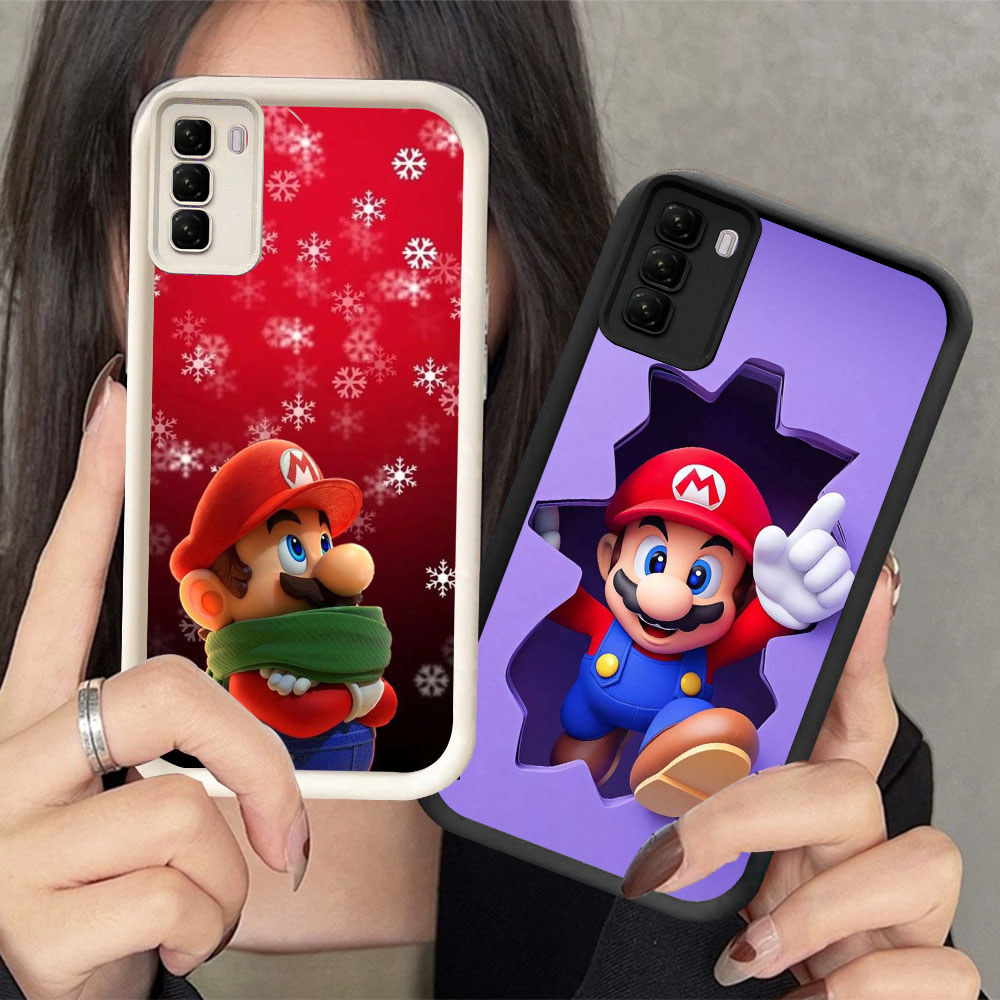 Jual DR-95 Super Mario Shockproof Casing untuk Infinix HOT 50 Tecno ...
