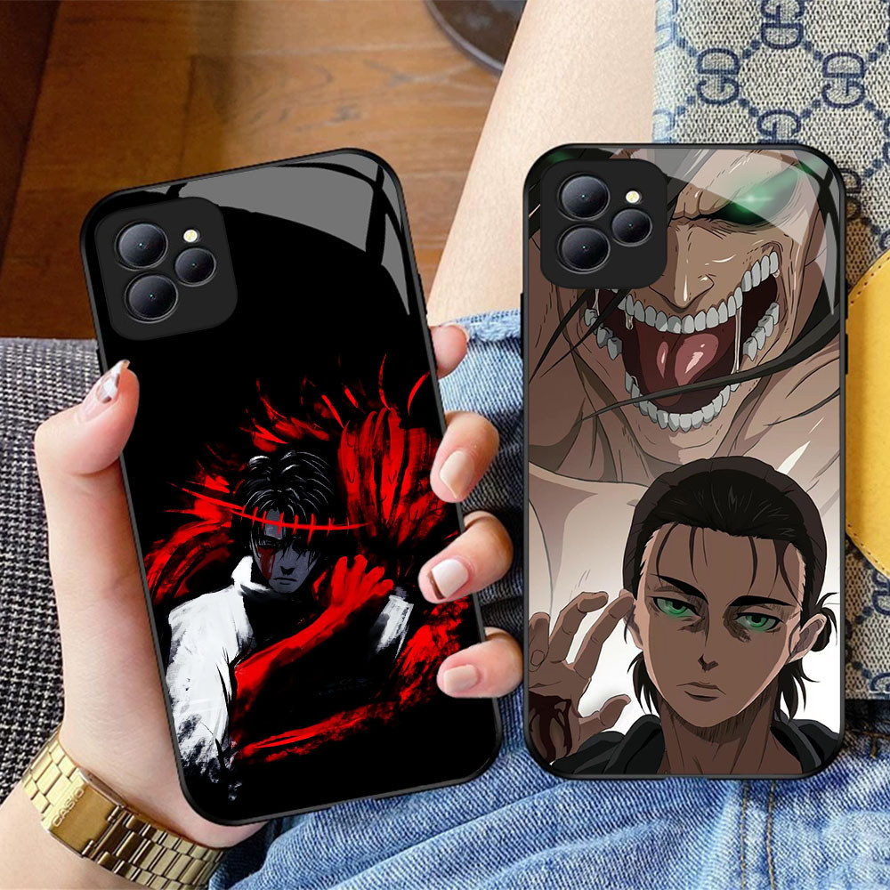 Jual CK-5 Attack on Titan HD Glass Casing untuk Infinix Smart 6 7 8 Hot ...