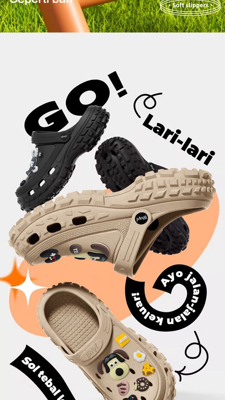 Jual Sandal Pria 2026 Model Baru Korea dengan Tali Tumit Belakang dan ...