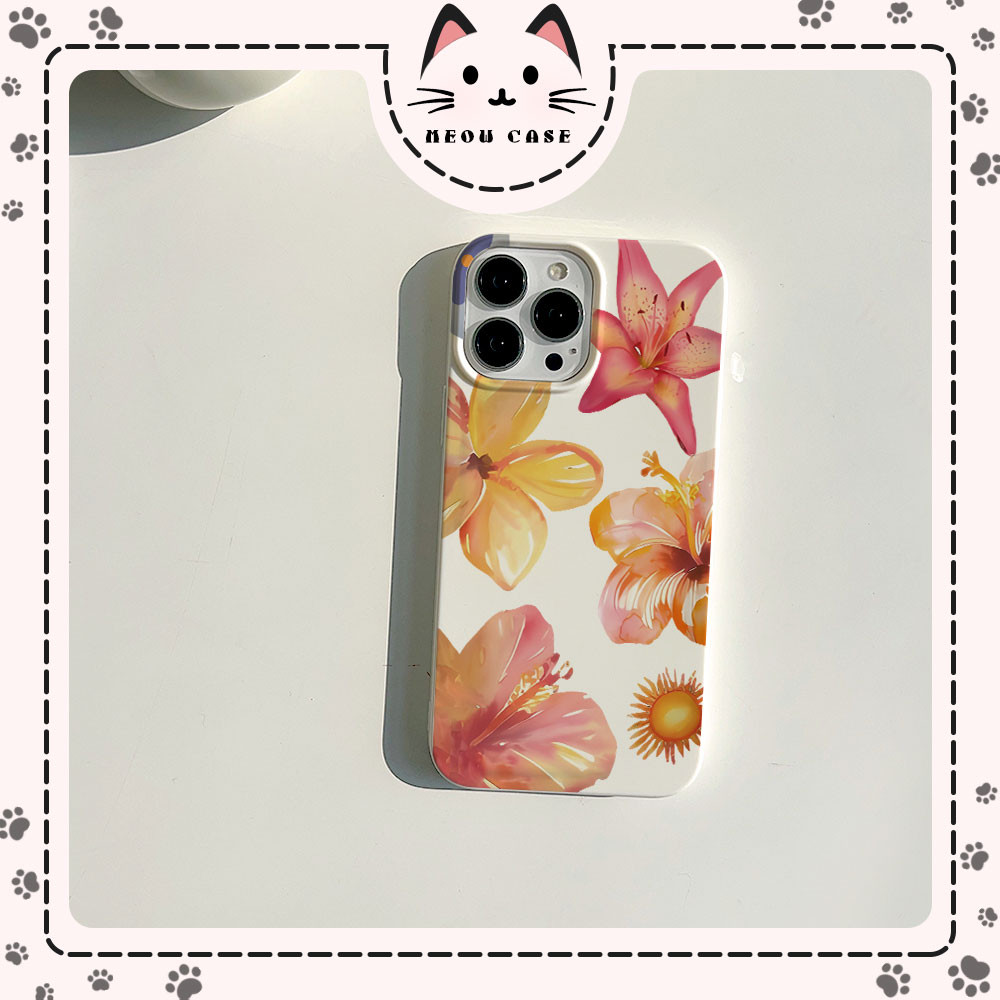 Jual MEOW CASE Jelly Colorful Flower Combination iPhone 11 13 12 Pro XR ...