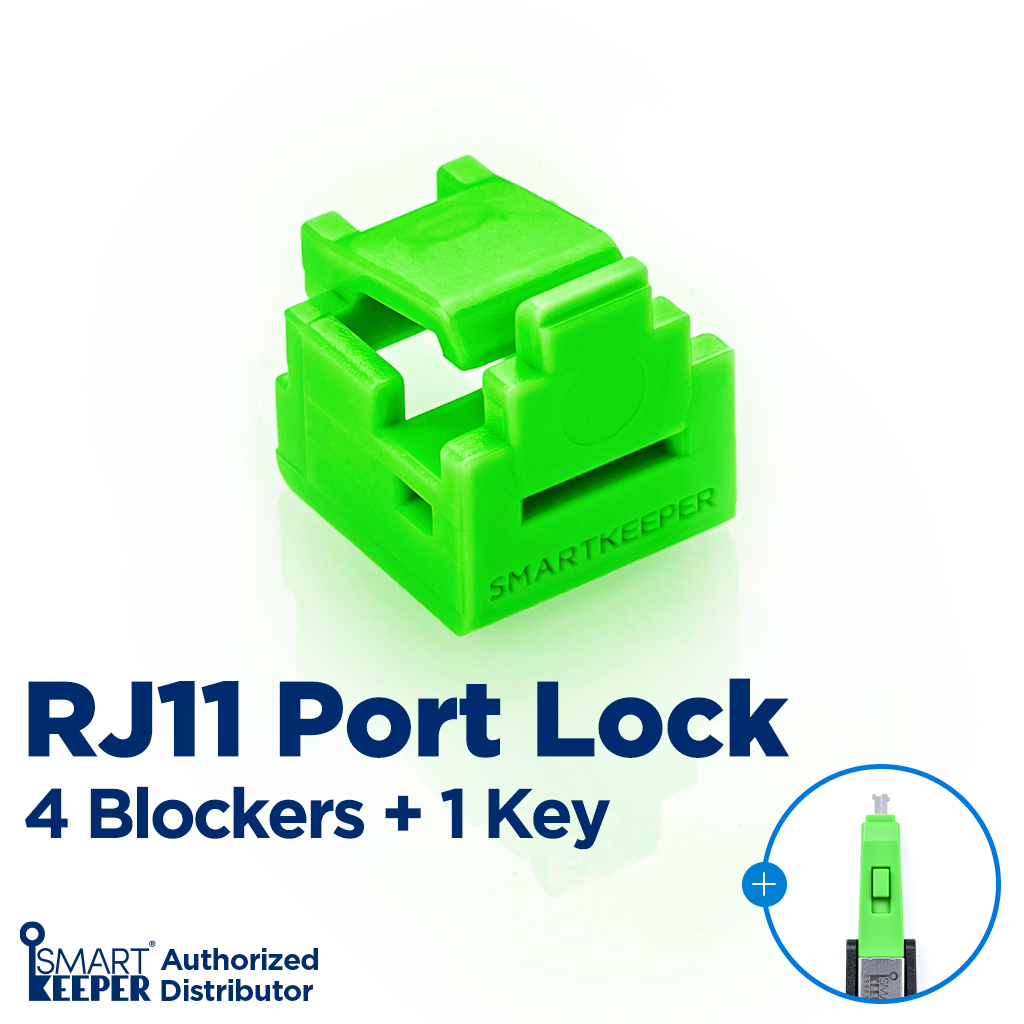 Jual Rj11 Port Lock 4 (Rj11 Port Blocker For Data Security X 4ea With ...