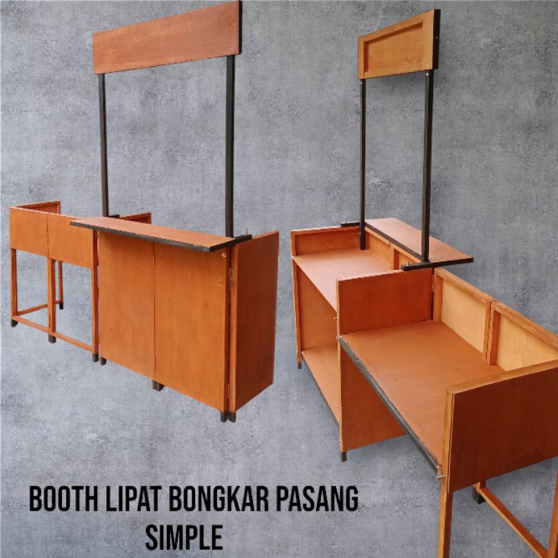 Jual SIMPLE booth bongkar pasang/ booth meja lipat portable+meja kompor ...