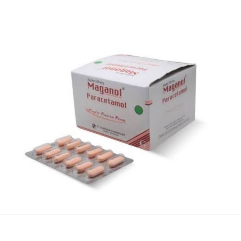 Jual MAGANOL 500MG BOX ISI 120 KAPLET Untuk meredakan demam dan nyeri ...