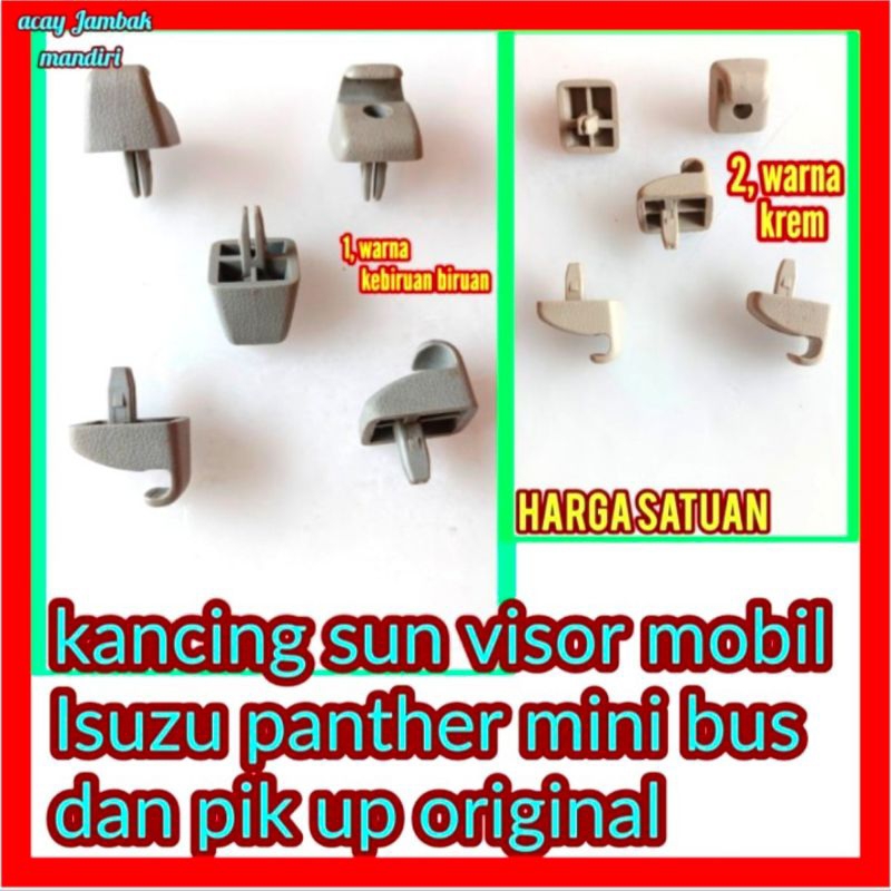Jual kancing sun visor mobil Isuzu panther minibus dan pik up | Shopee ...