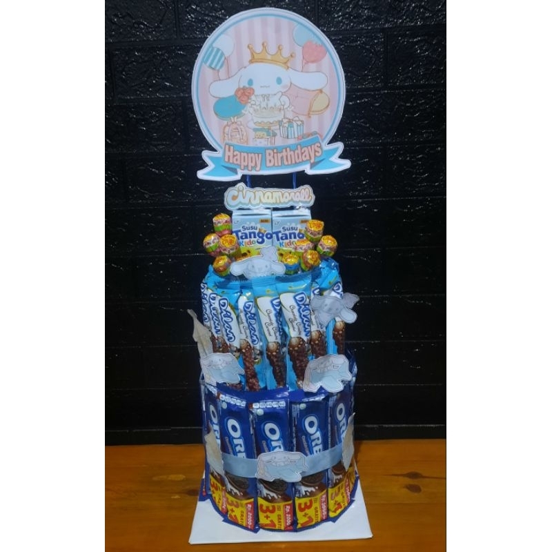 Jual snack cake tower request Tema ( proses 3-5 Hari ) Butuh lebih ...