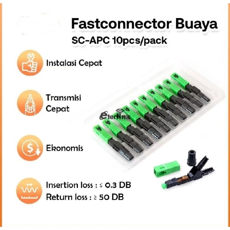 Jual Fast Connector SC APC /Fiber Optik Connector / FTTH Sambungan APC ...
